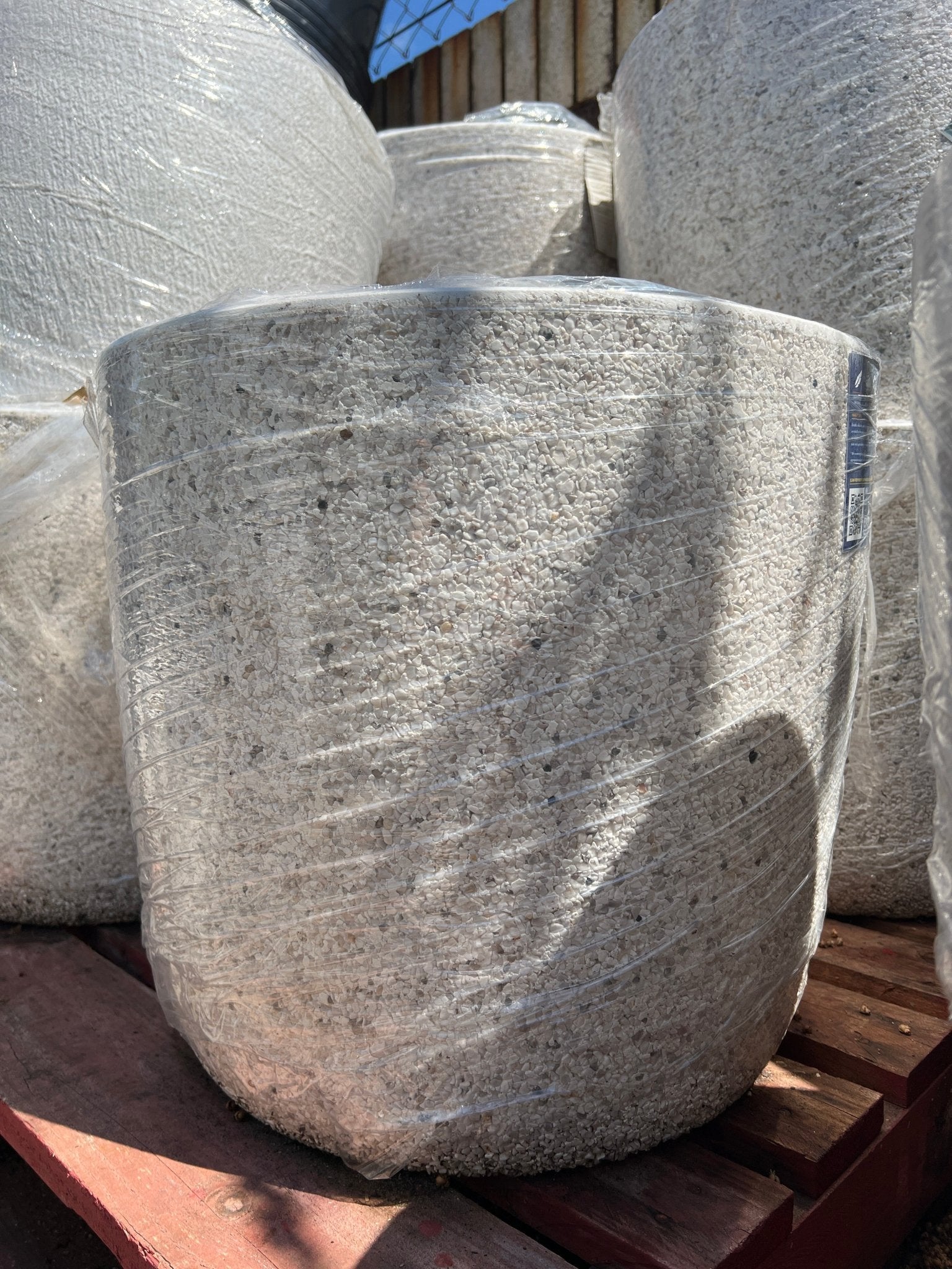 Rocky White Decorative Pot – Buy Now! – Ladybird Nursery